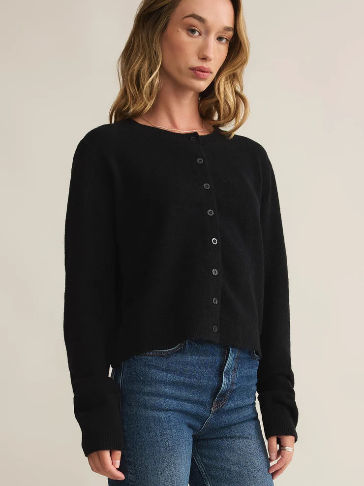 Outlook Cardigan Black by Z Supply – Tassels